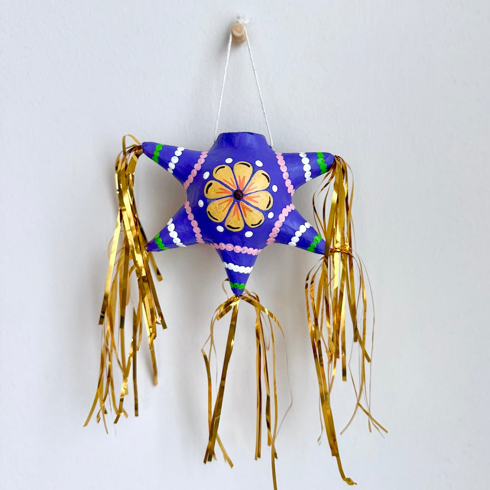 Purple Paper Mache Piñata Ornament – Finding Vettey